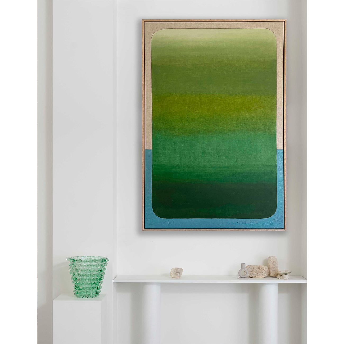 Green Ombre Original Abstract Artwork | Tory Burke Art – Studio Elwood